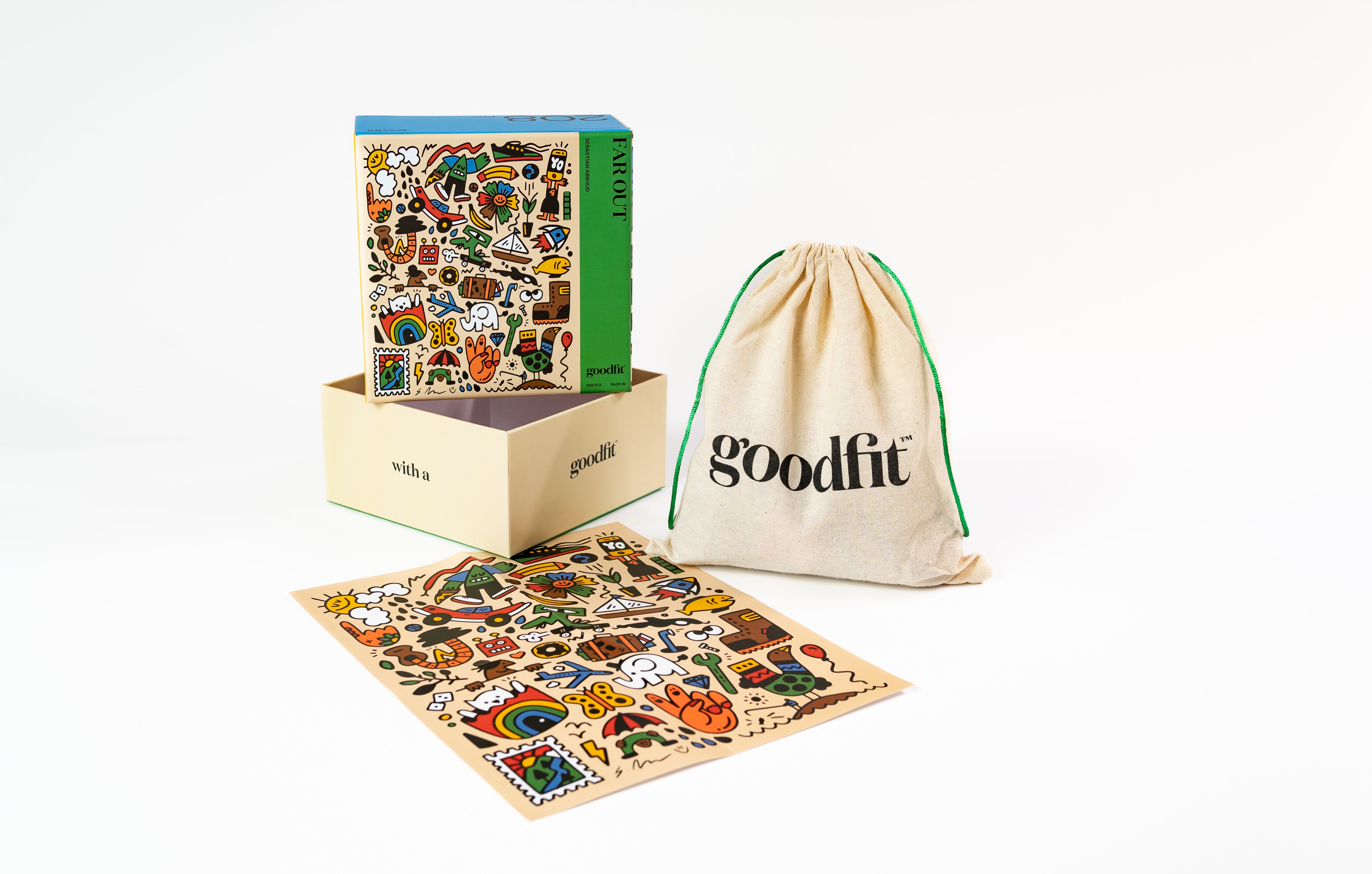 Goodfit Puzzles - Far Out - 208 piece modern art puzzle